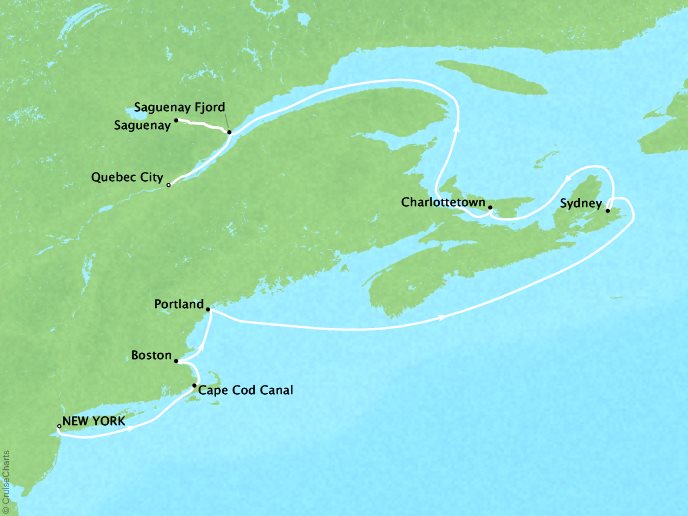 Luxury Cruise Connections - Itinerary: Canada & New England Cruise ...