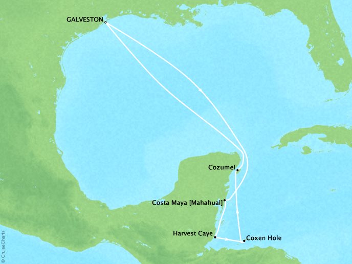 Norwegian Cruise Line - Caribbean – Harvest Caye, Cozumel, and Roatan ...