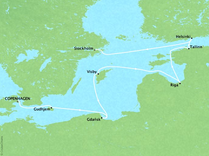 Baltic Sea Cruise Map